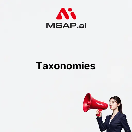 MSAP.ai Taxonomies | 마이크로서비스 콘텐츠 분류 체계 탐색 가이드
